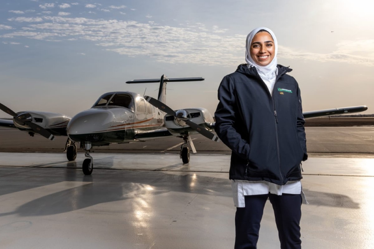 Flying High: A Saudi female pilot reaching far beyond the 'glass ...